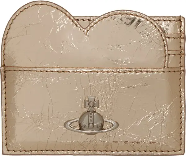 Vivienne Westwood Gold Heart Card Holder - R401 Gold - 60
